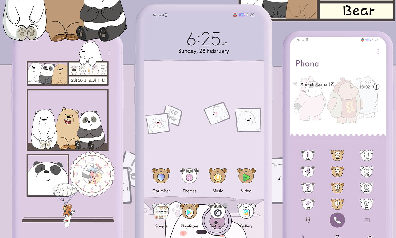 [EMUI THEME] We Bare Bear Premium EMUI Theme for EMUI 10/11 | HONOR ...